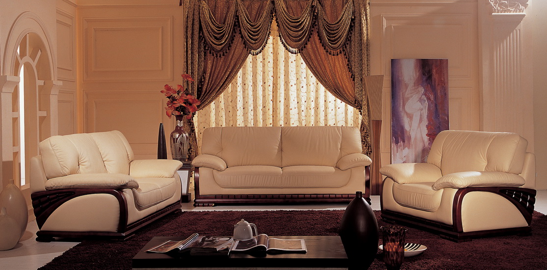 Xquisite Design Furniture - Timber Leather Lounge