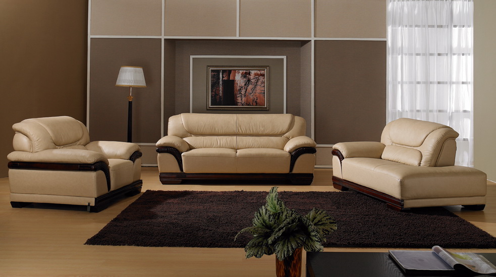 Xquisite Design Furniture - Timber Leather Lounge