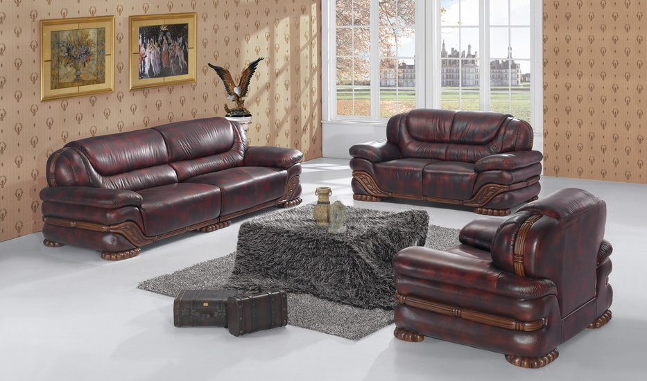 Xquisite Design Furniture - Timber Leather Lounge